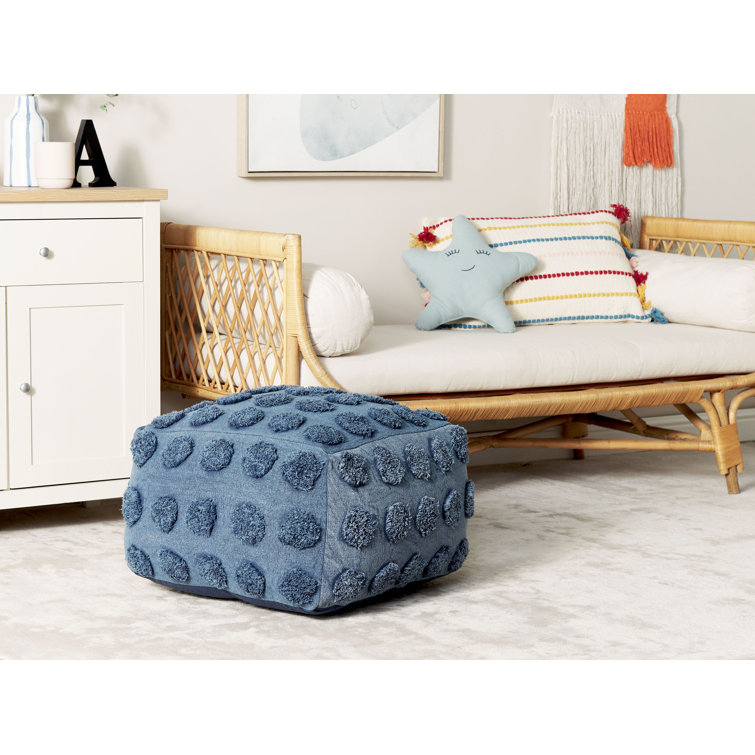 World Menagerie Kleban 50cm Wide Square Solid Colour Pouffe Ottoman | Wayfair.co.uk
